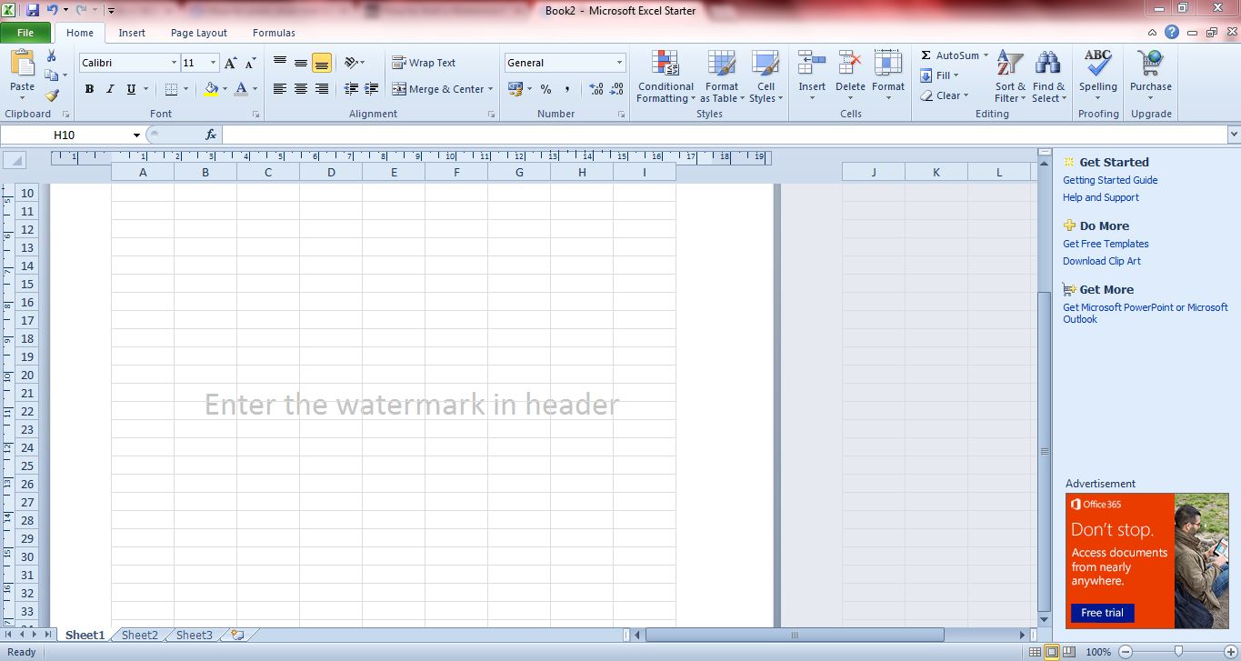 How To Add Watermarks To Excel 2010 And 13 Spreadsheets Guide