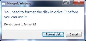 Windows wants to format itself [Image] | dotTech