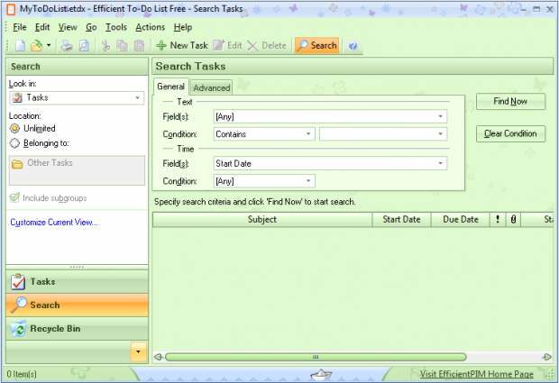 [Windows] Efficient To-Do List is a portable task management tool, lets ...
