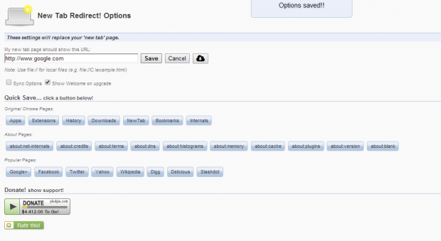 [Chrome] Set a custom page or URL for your New Tab page with New Tab ...