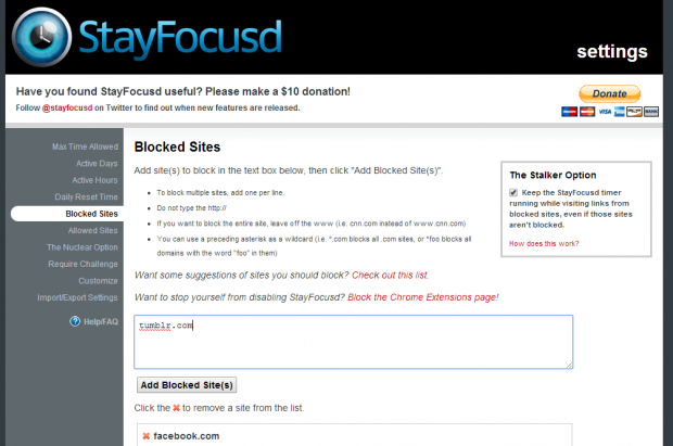 [Chrome] Block time-wasting websites with StayFocusd | dotTech