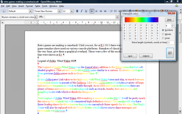 How to use enhanced text effects in OpenOffice documents [Tip] | dotTech