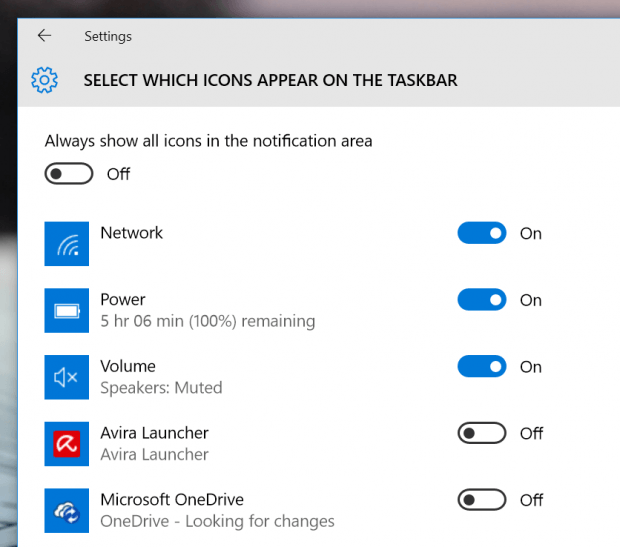 How to hide or show icons in Windows 10 system tray [Tip] | dotTech