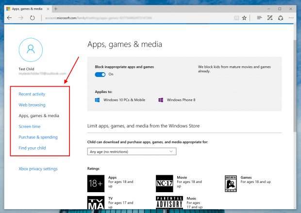 How to set up and use Family settings in Windows 10 [Tip] | dotTech