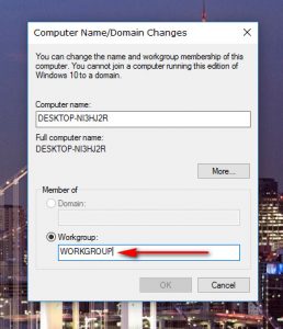 How to change workgroup name in Windows 10 [Tip] | dotTech