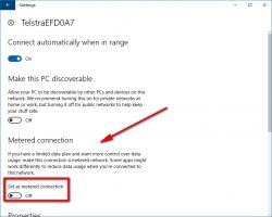 How to set wireless network as metered/non-metered connection in ...